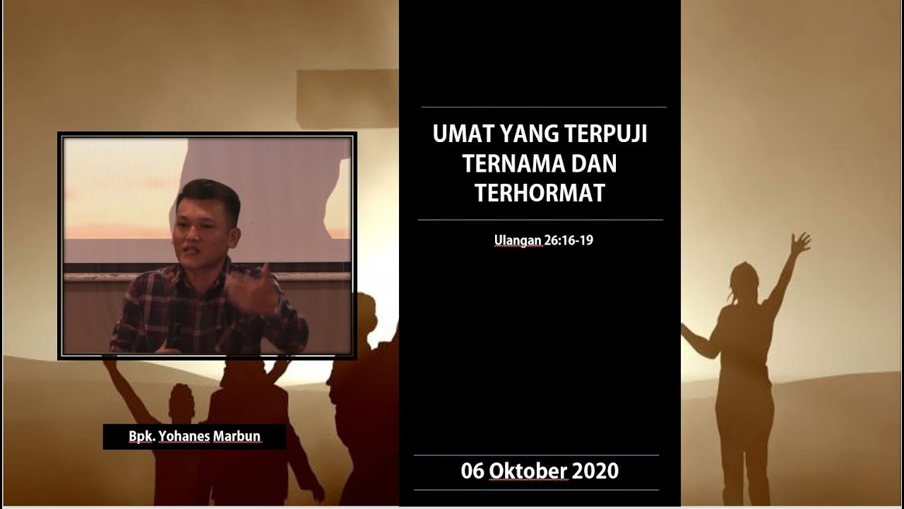 Umat yang Terpuji, Ternama dan Terhormat (Bpk. Yohanes Marbun) | RDMB ...