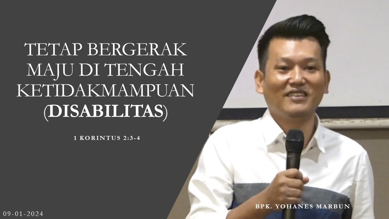 Tetap Bergerak Maju Di Tengah Ketidakmampuan (Disabilitas) Bpk. Yohanes ...