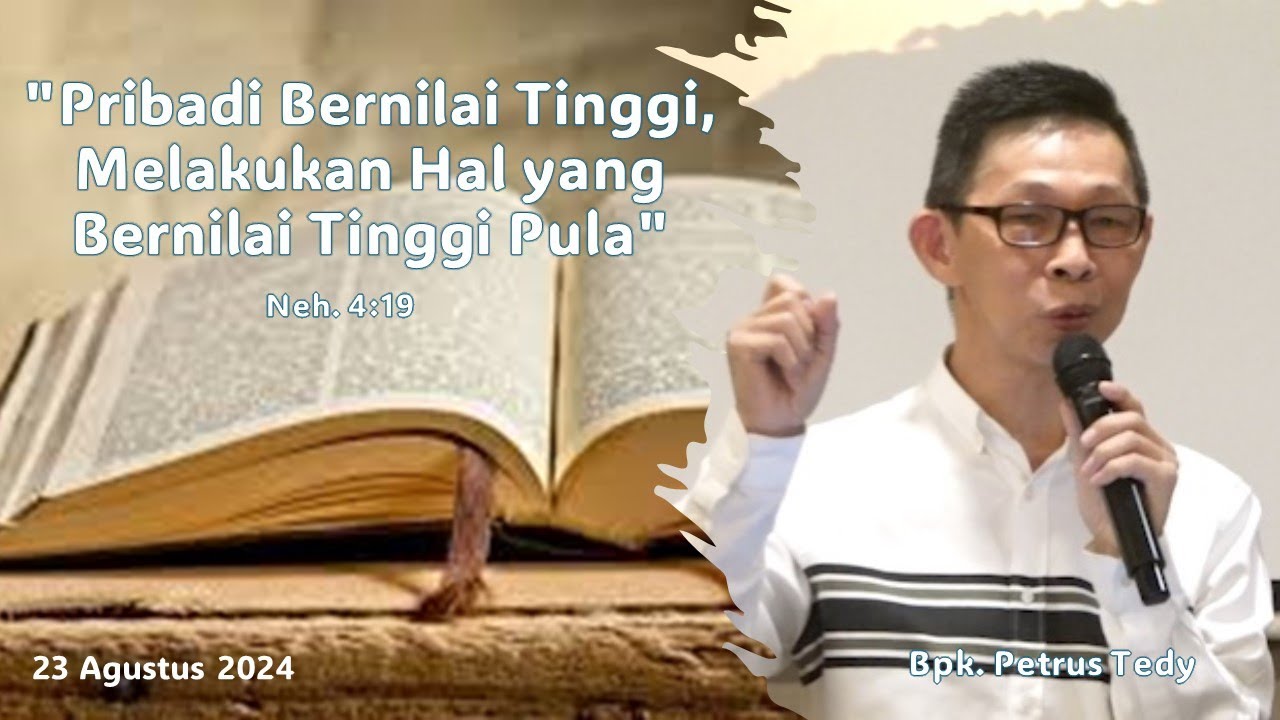 “Pribadi Bernilai Tinggi Melakukan Hal Yang Bernilai Tinggi Pula” (Bpk ...