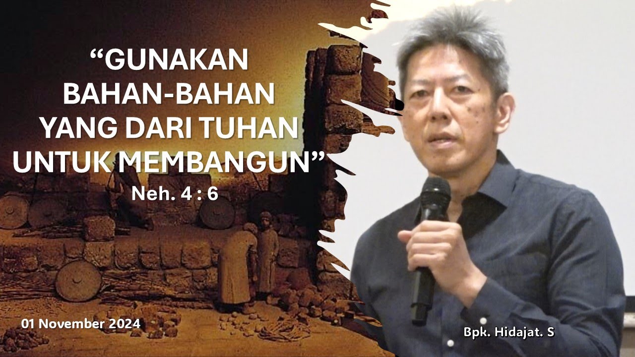 “Gunakan Bahan-Bahan Yang Dari Tuhan” (Bpk. Hidajat. S) | RDMB Church of Prayer (GBI Pasteur)